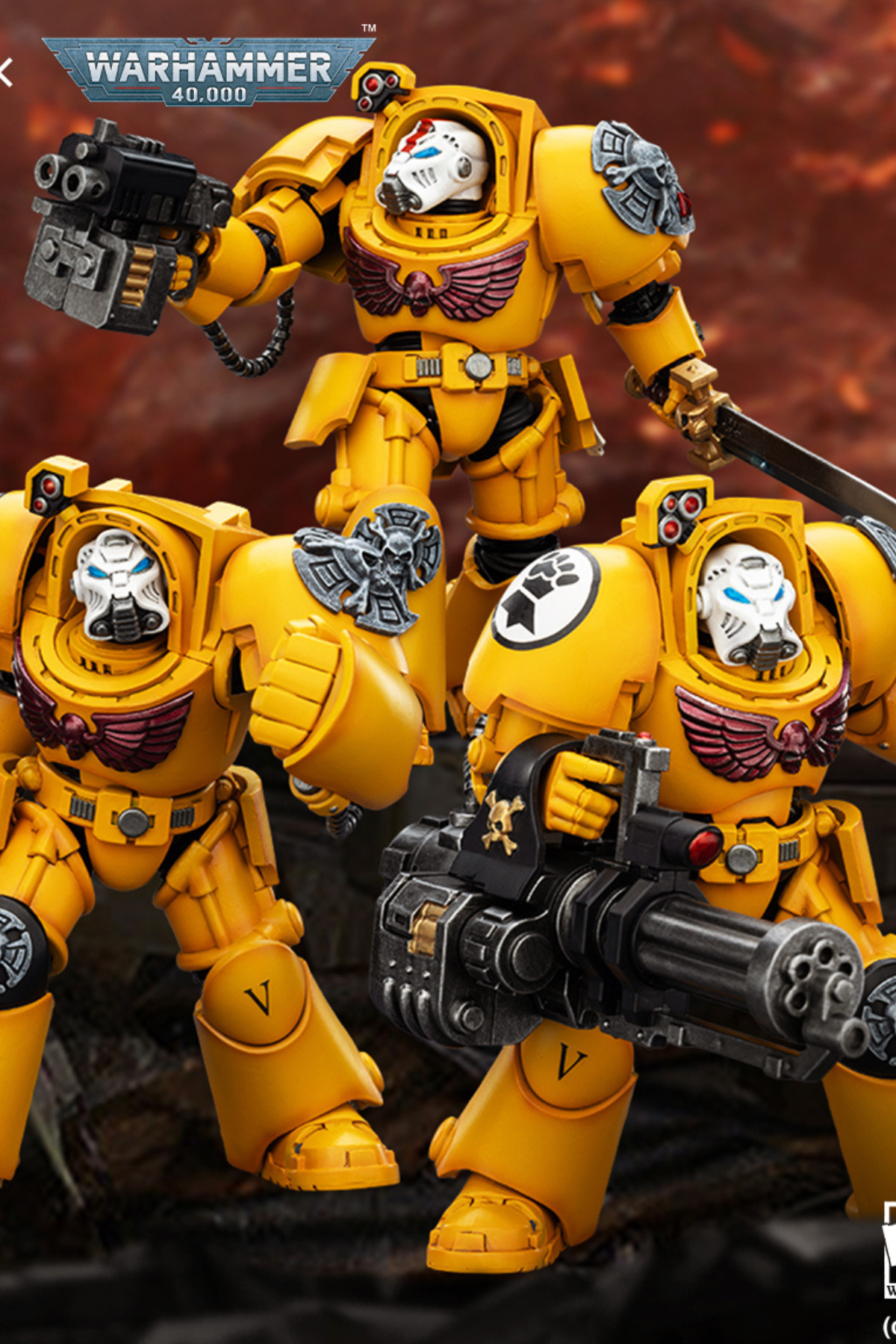 Imperial Fists Terminator-Warhammer 40k 1/18 Action Figure By JOYTOY ...