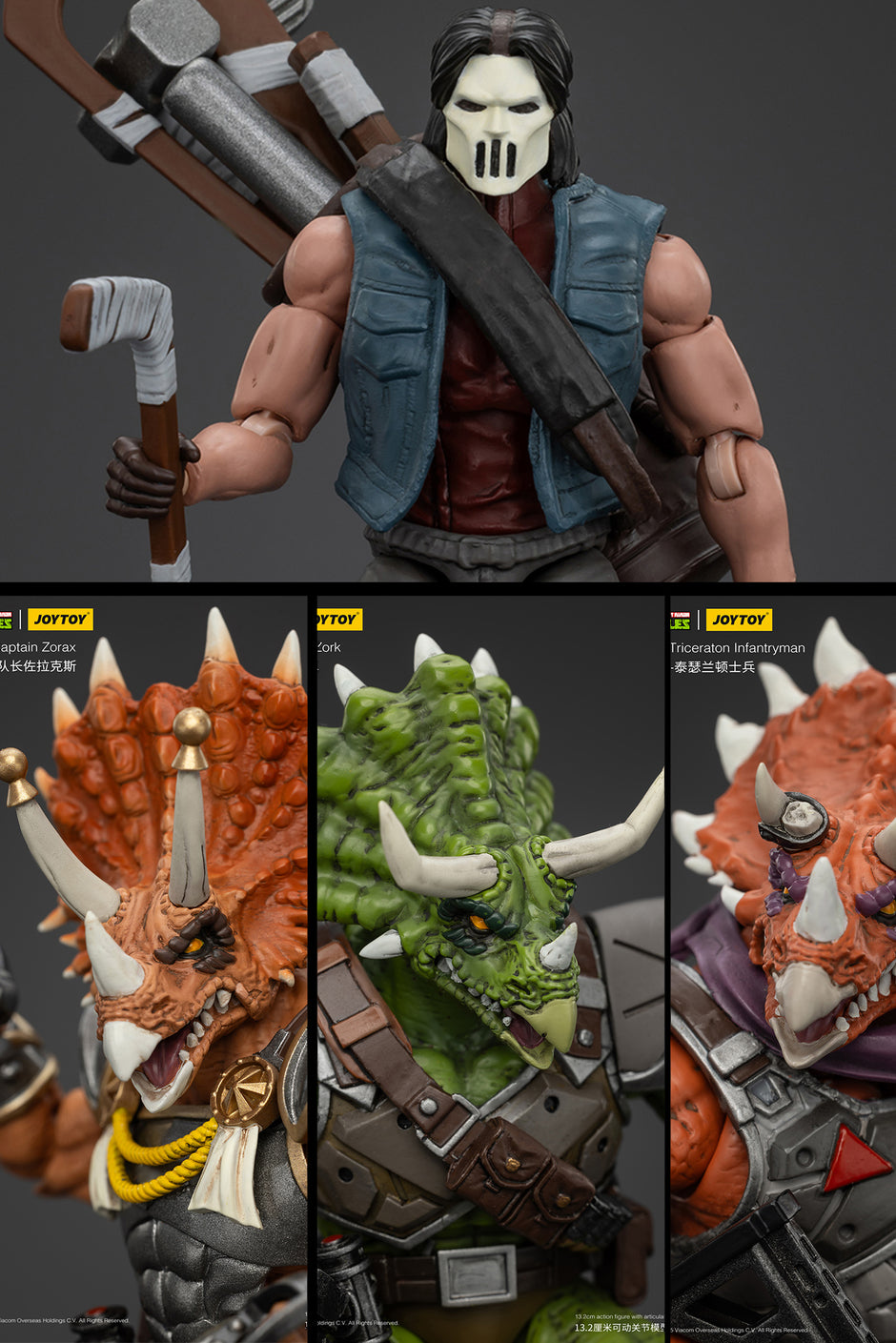TMNT Teenage Mutant Ninja Turtles Series 1/18 Scale Figures by Joytoy ...